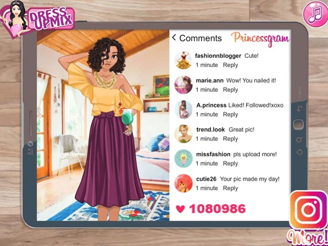 NEW TOP MODEL AT PRINCESSGRAM онлайн игра | POMU Games