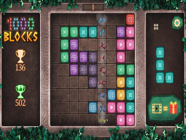 1000-BLOCKS онлайн игра | POMU Games
