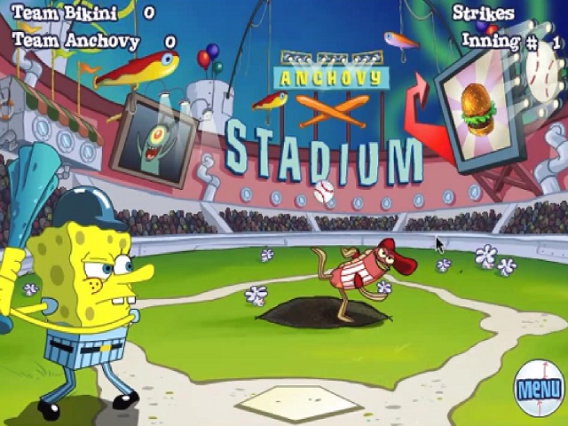 SPONGEBOB SLAMMIN' SLUGGERS онлайн игра | POMU Games