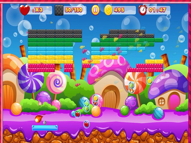 CANDYLAND BREAKOUT онлайн игра | POMU Games